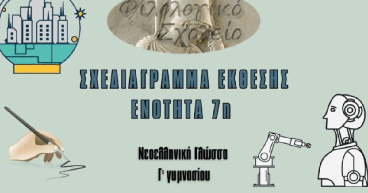 ΔΙΑΓΡΑΜΜΑ 7ης ΕΝΟΤΗΤΑΣ ΓΛΩΣΣΑ Γ΄ ΓΥΜΝΑΣΙΟΥ : TEXNH – MIA ΓΛΩΣΣA ΓIA ...
