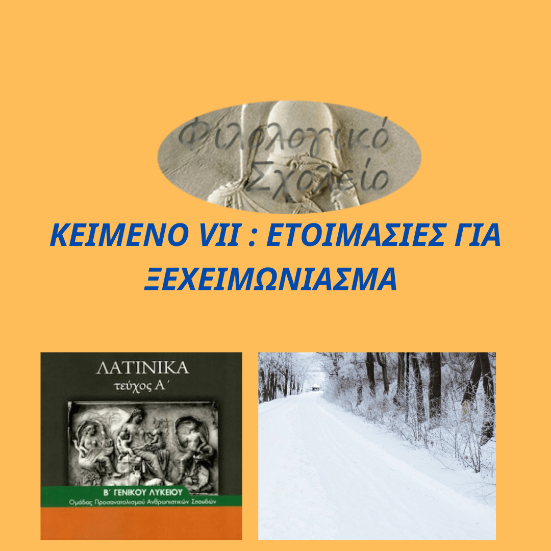 ΚΕΙΜΕΝΟ VII- ΕΤΟΙΜΑΣΙΕΣ ΓΙΑ ΞΕΧΕΙΜΩΝΙΑΣΜΑ : ΚΕΙΜΕΝΟ-ΜΕΤΑΦΡΑΣΗ ...